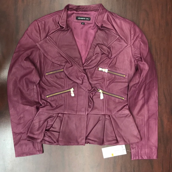 Members Only | Jackets & Coats | Members Only Genuine Moto Leather ...